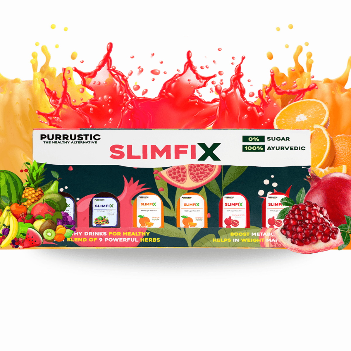 SLIMFIX - Natural Weight Loss Through 9 Ayurvedic Herbs Aids Metabolis ...